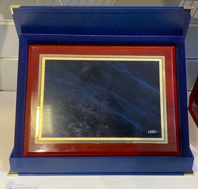 Blue Presentation box for wooden diploma